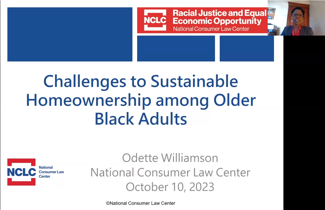 Big But Brief: Challenges to Sustainable Homeownership Among Older Black Adults - NCLC